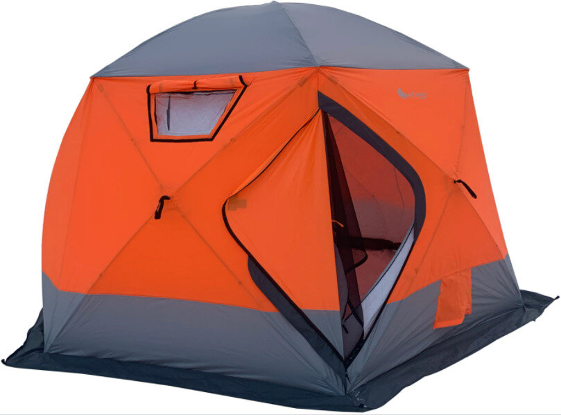 Зимняя палатка 6-местная MirCamping 2022, четырехслойная палатка-куб для зимней рыбалки