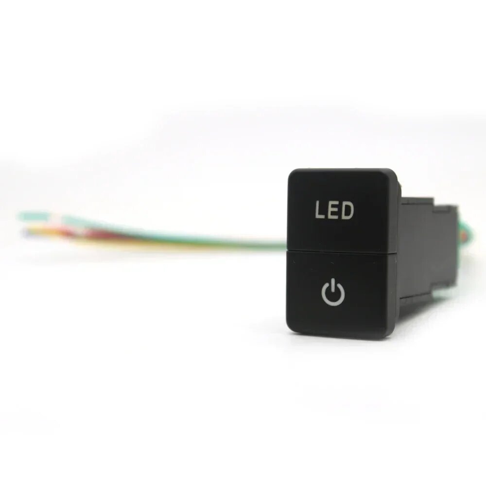 Кнопка LED Power, черная, для Toyota Camry, Corolla, Prius, PRADO
