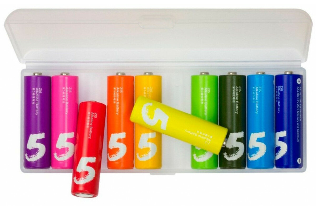 Батарейки алкалиновые ZMI ZI5 Rainbow AA batteries (10 шт.)