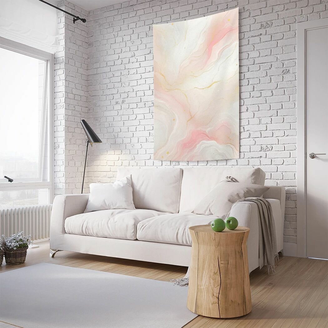 Вертикальное фотопанно на стену JoyArty "Пастельный мрамор", из ткани, 150х200 см