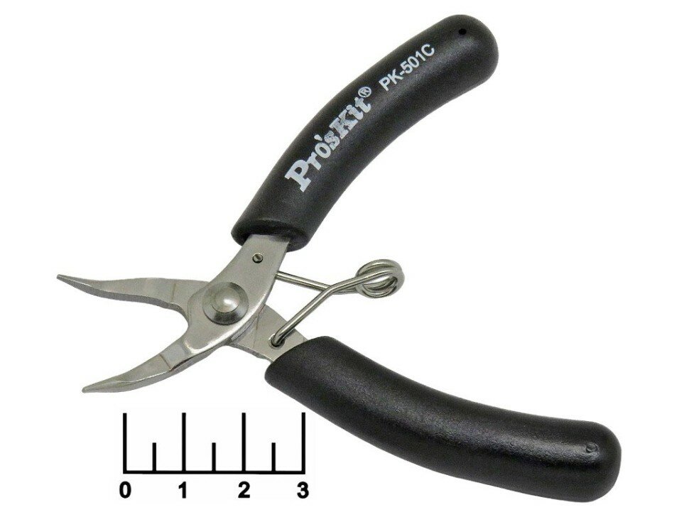 Круглогубцы 100мм угловые PK-501C Proskit (mini)