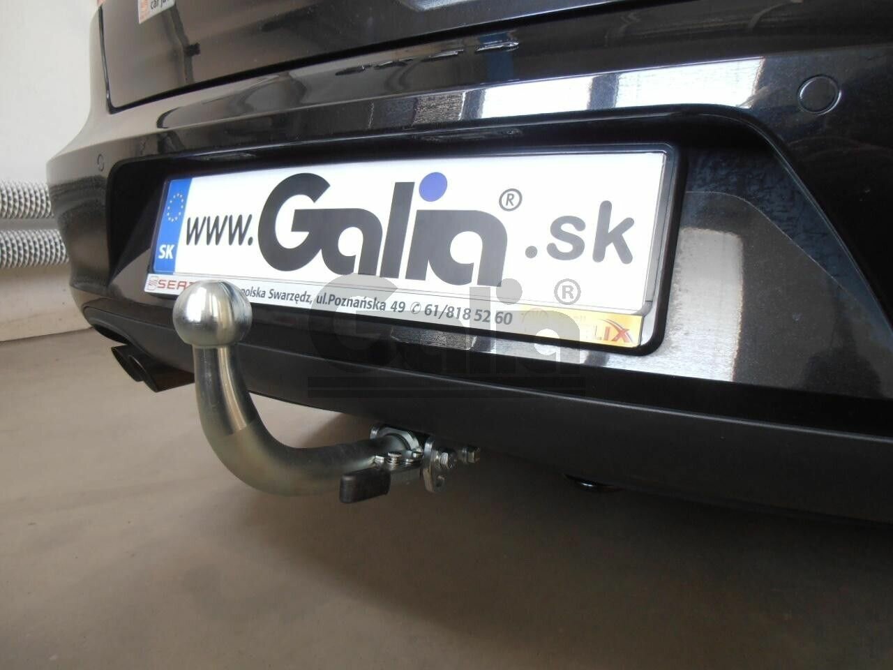 Оцинкованный фаркоп на Audi A4 седан/универсал (Avant) 2000-2007, включая 4WD (Quattro), SEAT Exeo седан/универсал 2009- (без электрики), Galia A036C