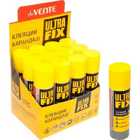 Клей-карандаш deVENTE 36 г, "Ultra Fix" PVA-P основа (4042042)