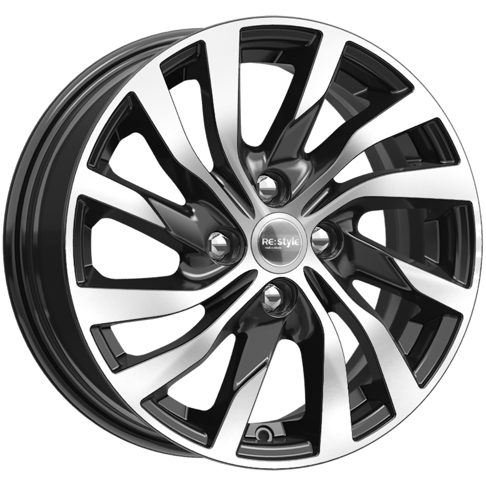Диски автомобильные K&K KC882 6x15 4x100 ET46 54,1 Алмаз черный