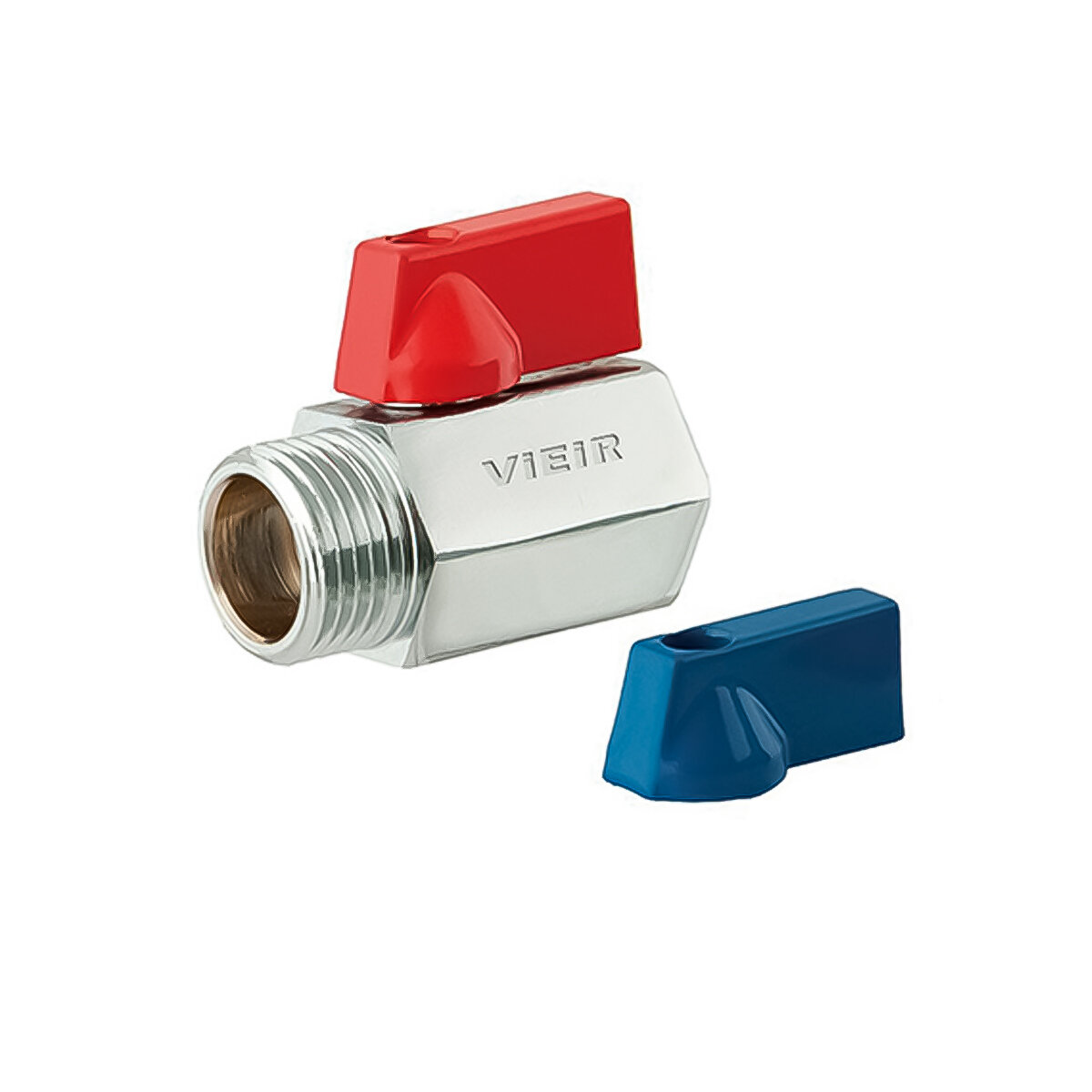 Кран шаровой ViEiR Mini VRFH3, для воды, латунный корпус, PN10, 1/2", для воды