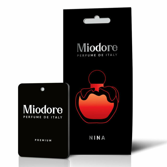 MIODORE Nina подвесной ароматизатор для дома и автомобиля с мягким и свежим ароматом