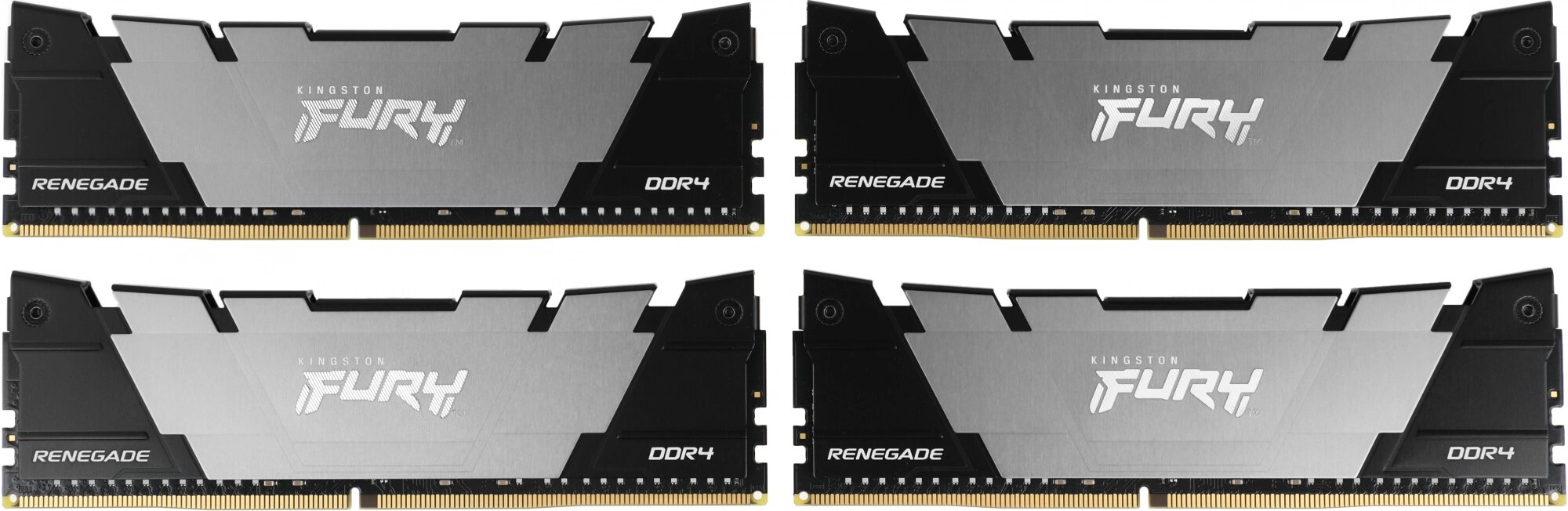 Память DDR4 32GB 3200MHz Kingston KF432C16RB2K4/128 Fury Renegade Black RTL Gaming PC4-25600 CL16 DI