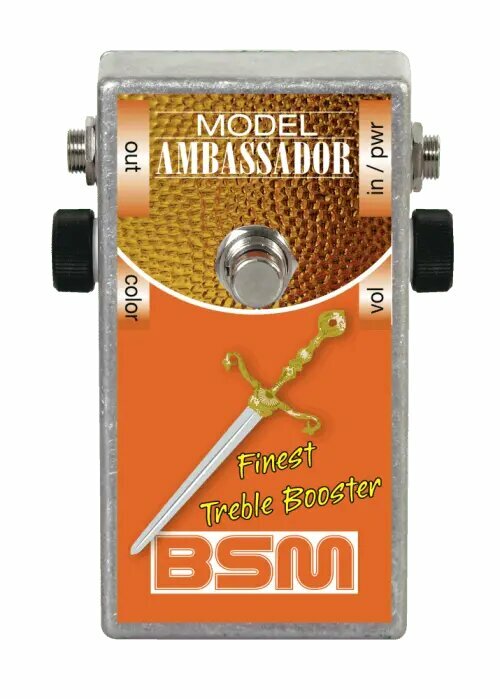 Педаль эффектов для электрогитары BSM Treble/Mid Booster Ambassador