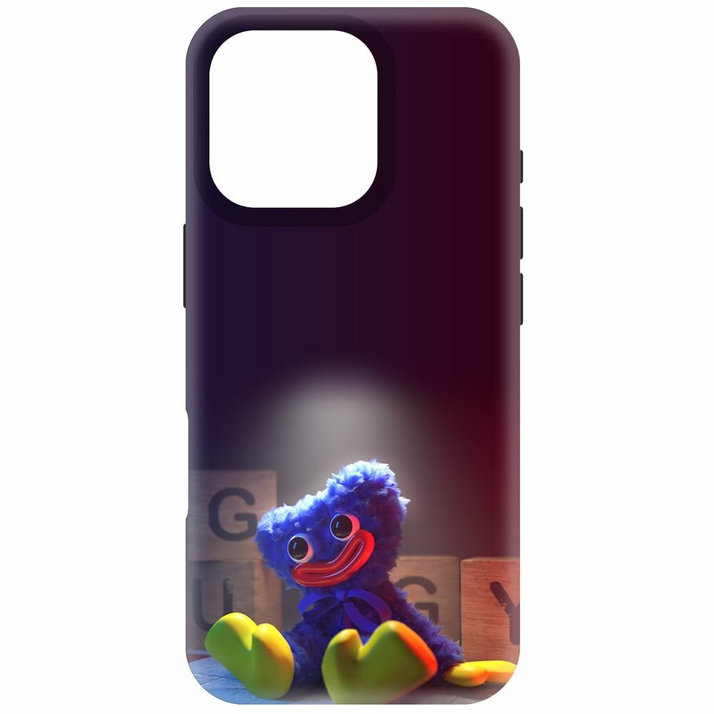 Чехол-накладка Krutoff Soft Case Хаги Ваги игрушка для iPhone 16 Pro черный