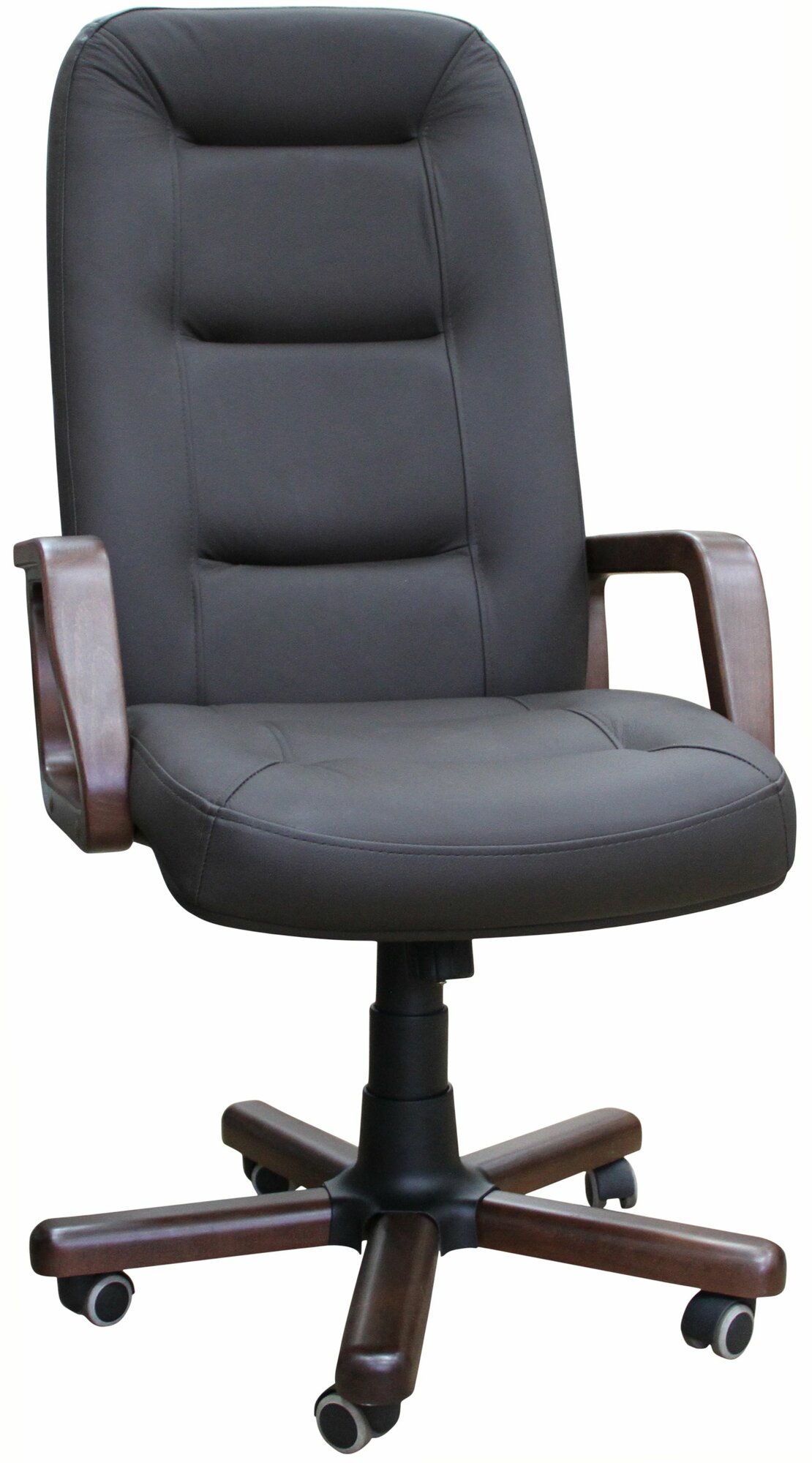 Сенатор ех, натуральная кожа Мадрас черная/темный орех