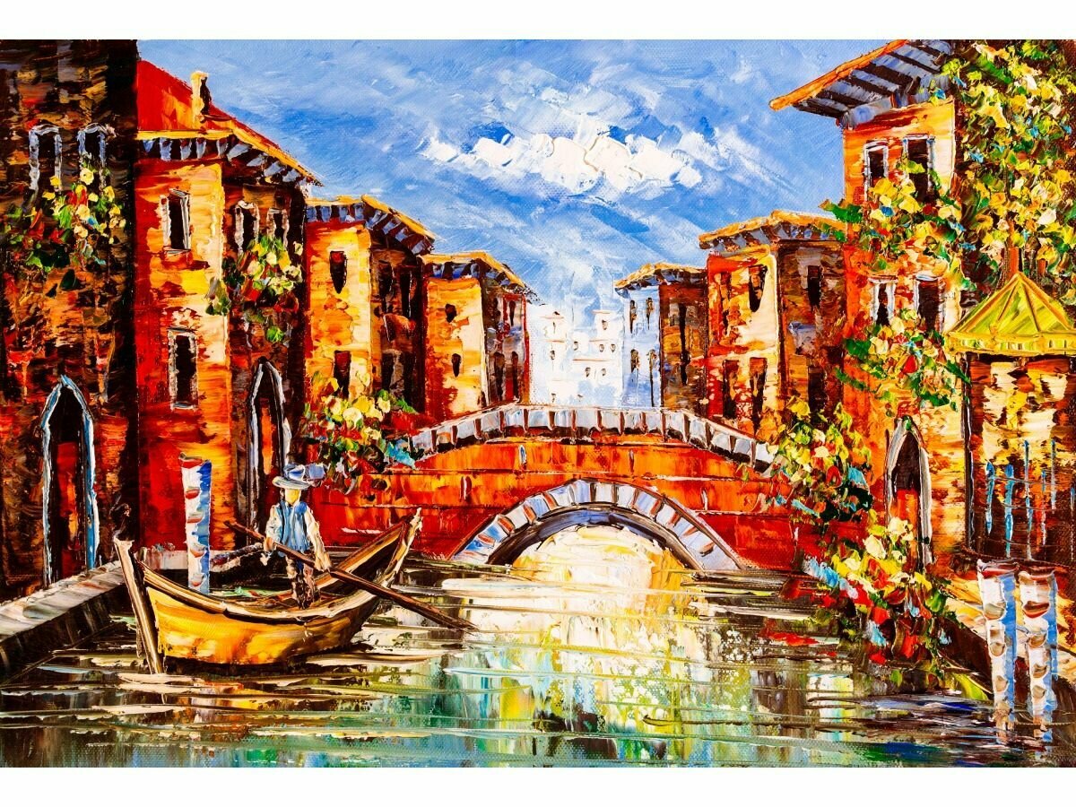 Алмаз моз. (клас.) 30х40см, с подр, с полн. заполн. (26 цв.) Венеция осенним днём (Арт. НД-8567)