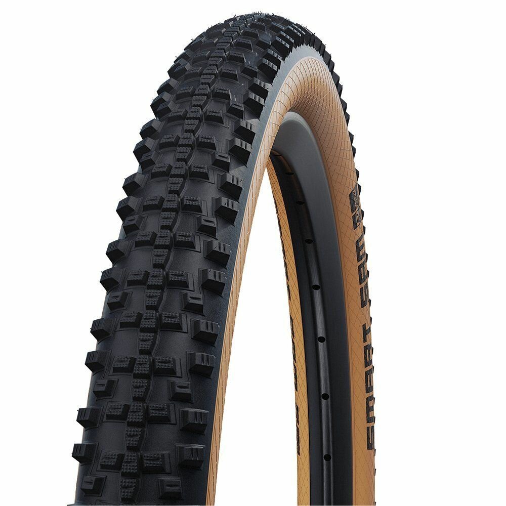 Покрышка 29" x 2.25, Schwalbe, SMART SAM, Performance, ADDIX, Wire, EPI 67, черная/коричневая