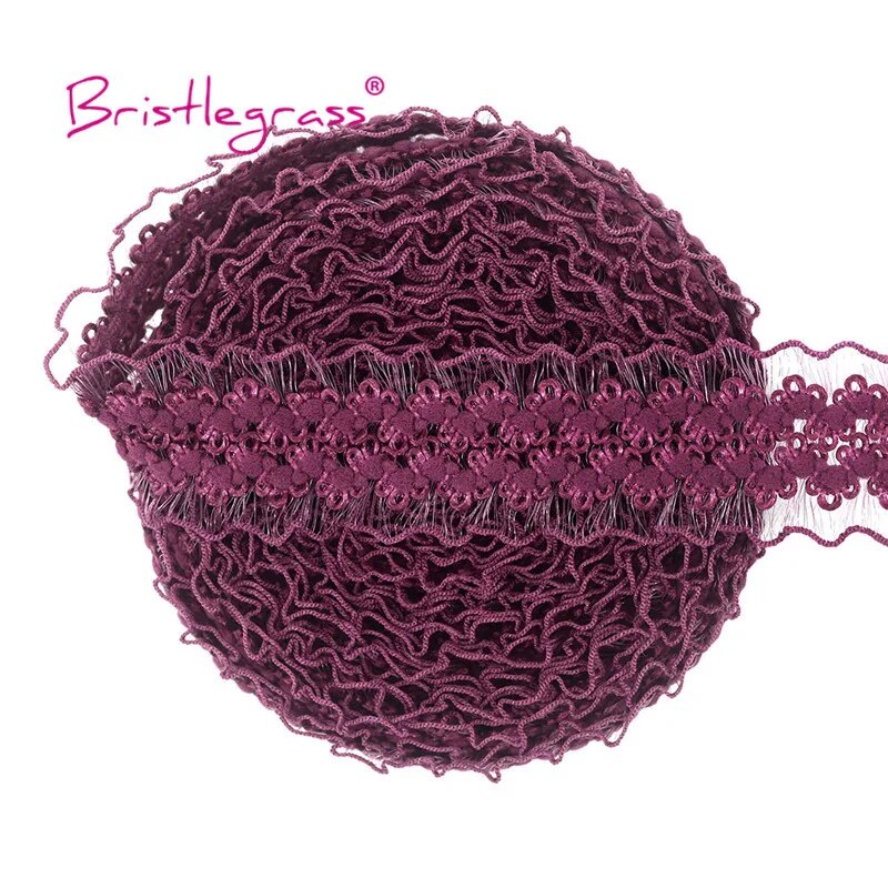 Кружевная лента BRISTLEGRASS для бюстгальтера Бордовый, Wine, 2 Yards