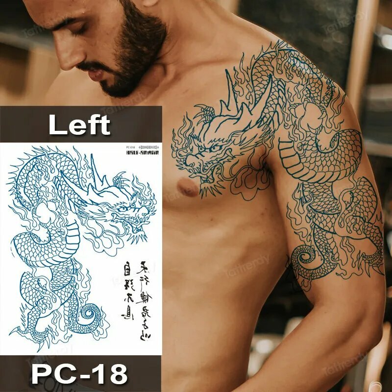 Временные татуировки Tattrendy, набор из 1 штуки PC18