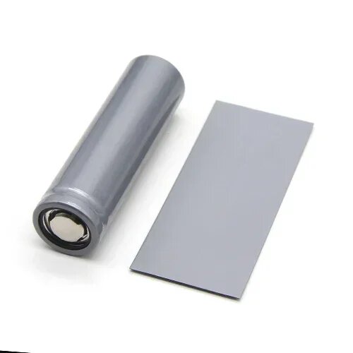 Термоусадочная трубка ПВХ для аккумуляторов 18650/21700/26650 Silver Grey, 50 pieces, 21700 Film