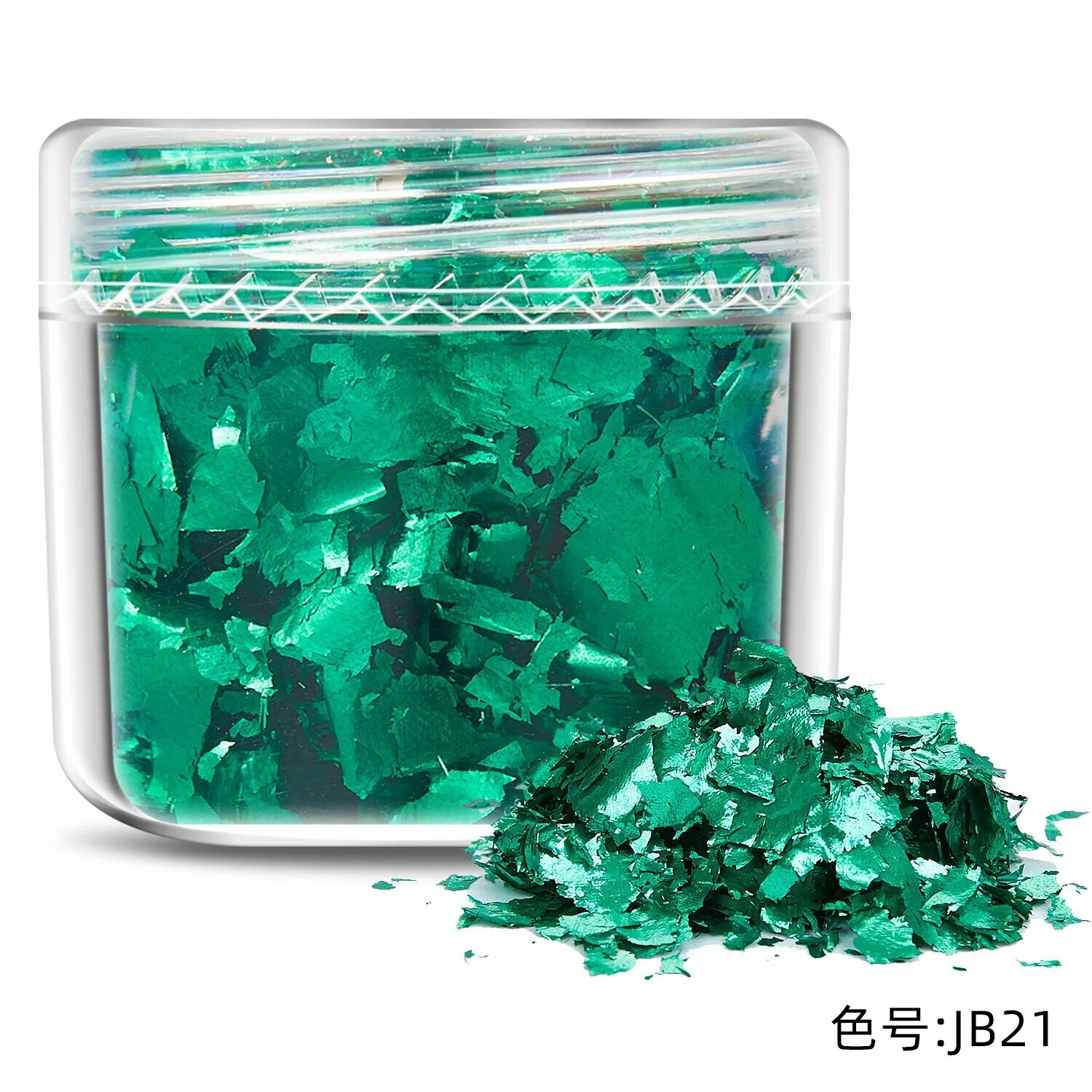 Золотая фольга для рукоделия Изумрудный, 21