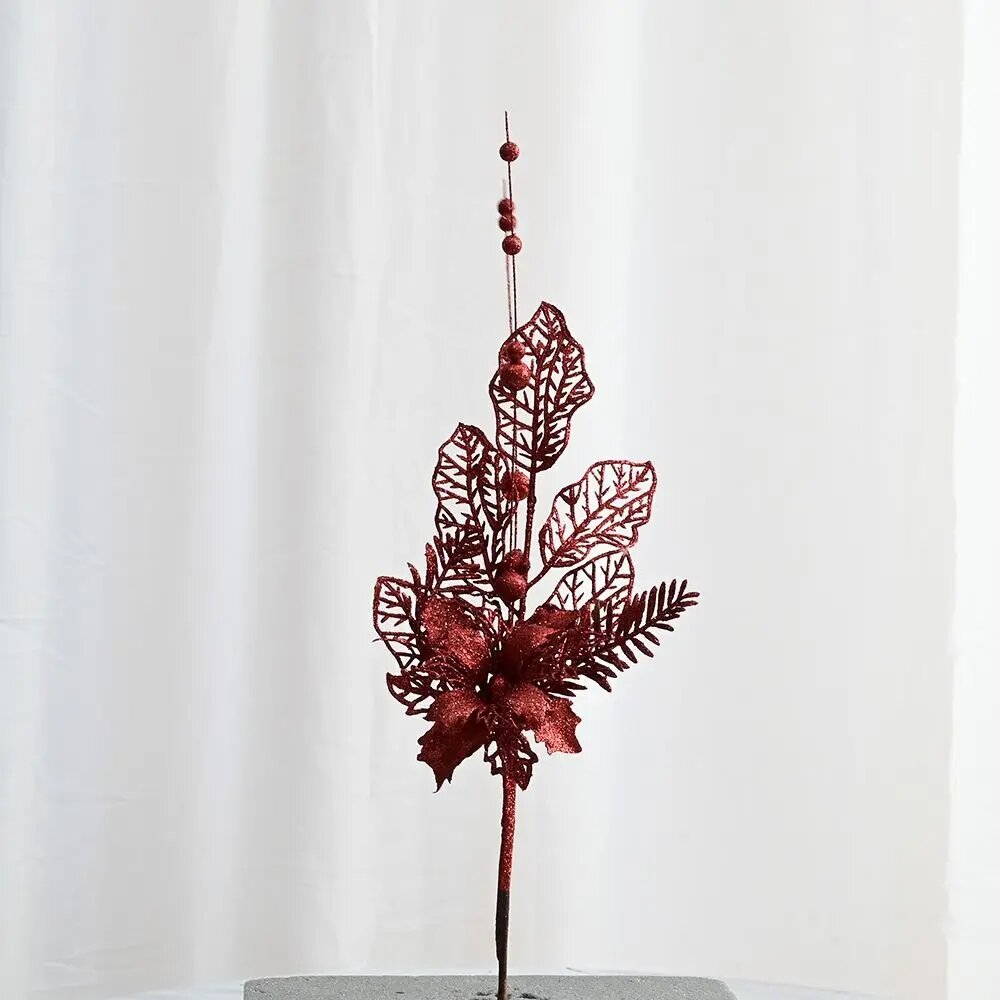 Рождественская ветка лилии из пластика Red