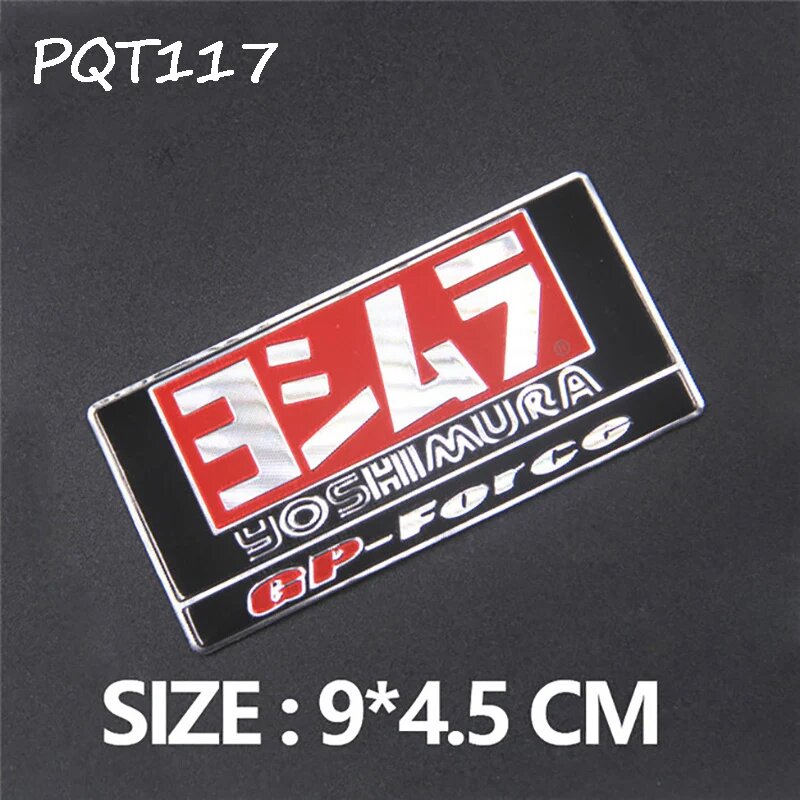 Наклейка на выхлопные трубы мотоцикла, алюминиевая 3D термостойкая наклейка на глушитель, наклейка для Yoshimura Honda Yamaha Suzuki BMW