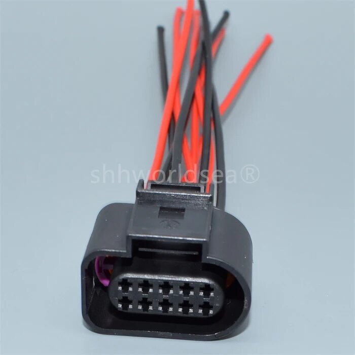 Shhworldsea 10 Pin 1J0973715 1J0973815 6X0973815 1,5 мм разъем для автомобильной фары, 1pcs female