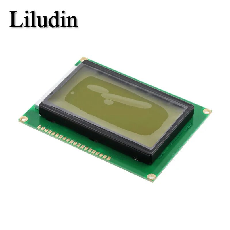 Жёлто-зелёный ЖК-модуль 128x64 Liludin Yellow Green