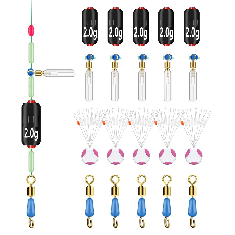 Набор грузил DNDYUJU Cosmopolitan Bobber 2.0g, Set