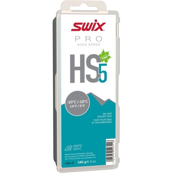 Парафин Swix HS5 Turquoise, 180 г