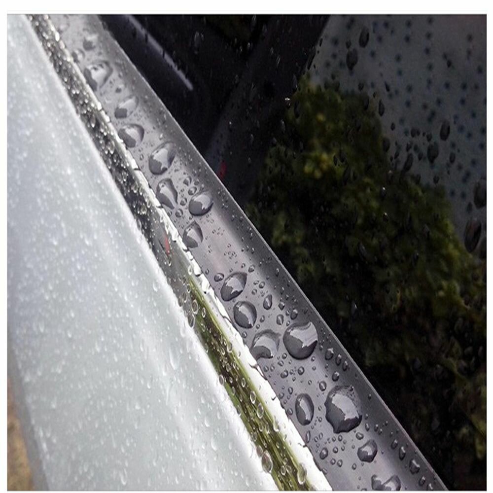 13-Футовый Резиновый Уплотнитель Стекла Боковой Двери Автомобиля, Уплотнитель От Дождя, Универсальный 1x
