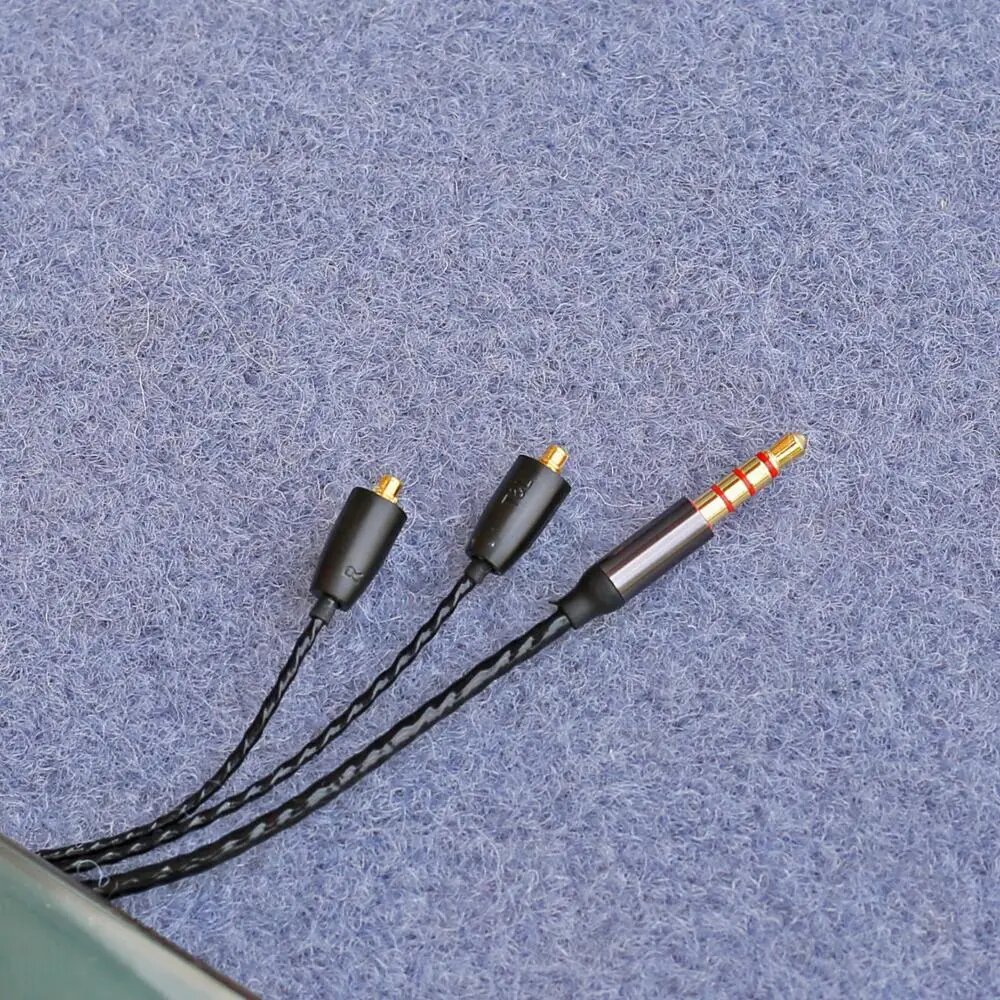 Кабель для наушников BUB MMCX черный 120 см