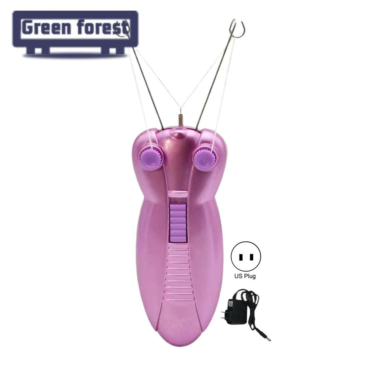 Устройство для удаления волос Green Forest - нескользящая ручка, женский аппарат для удаления волос с хлопковой нитью, устройство