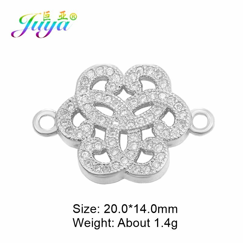 Juya Подвеска-коннектор, Белый, White Gold, 20.0*14.0mm