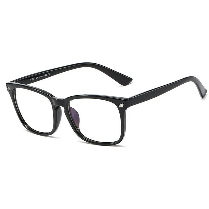 Детские квадратные очки BINSYSU для близорукости -1.0 -1.5 -2.0 до kids black, Черный, Myopia -150