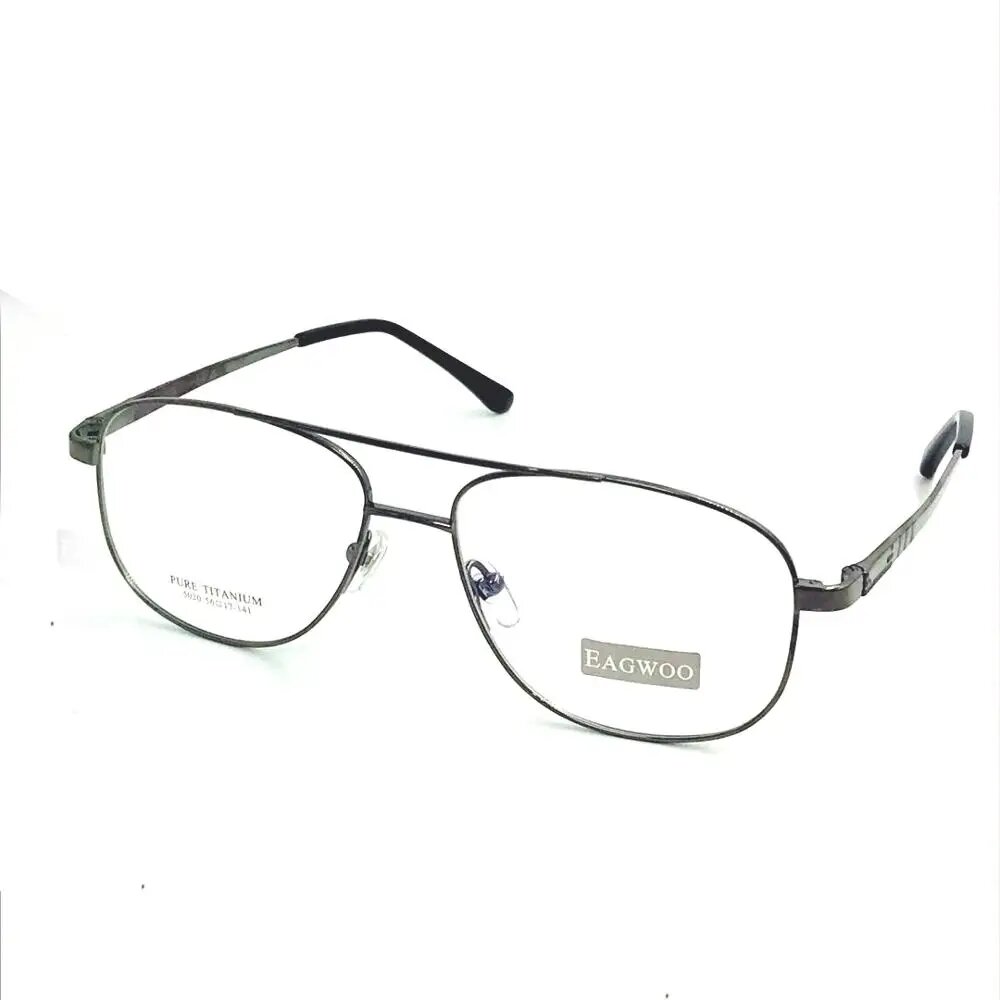 Мужские винтажные очки EAGWOO из титана Grey, Серый