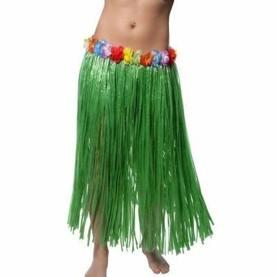 Юбка гавайская I-Bright Company, полиэстер, универсальная, зеленая, 40см