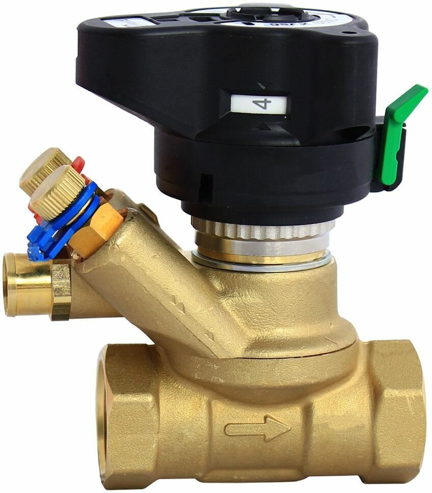 Клапан балансировочный ручной латунь MSV-BD Ду 32 Ру20 ВР Kvs=18м3/ч с изм/нип Danfoss 003Z4004( MVT 003Z4084).