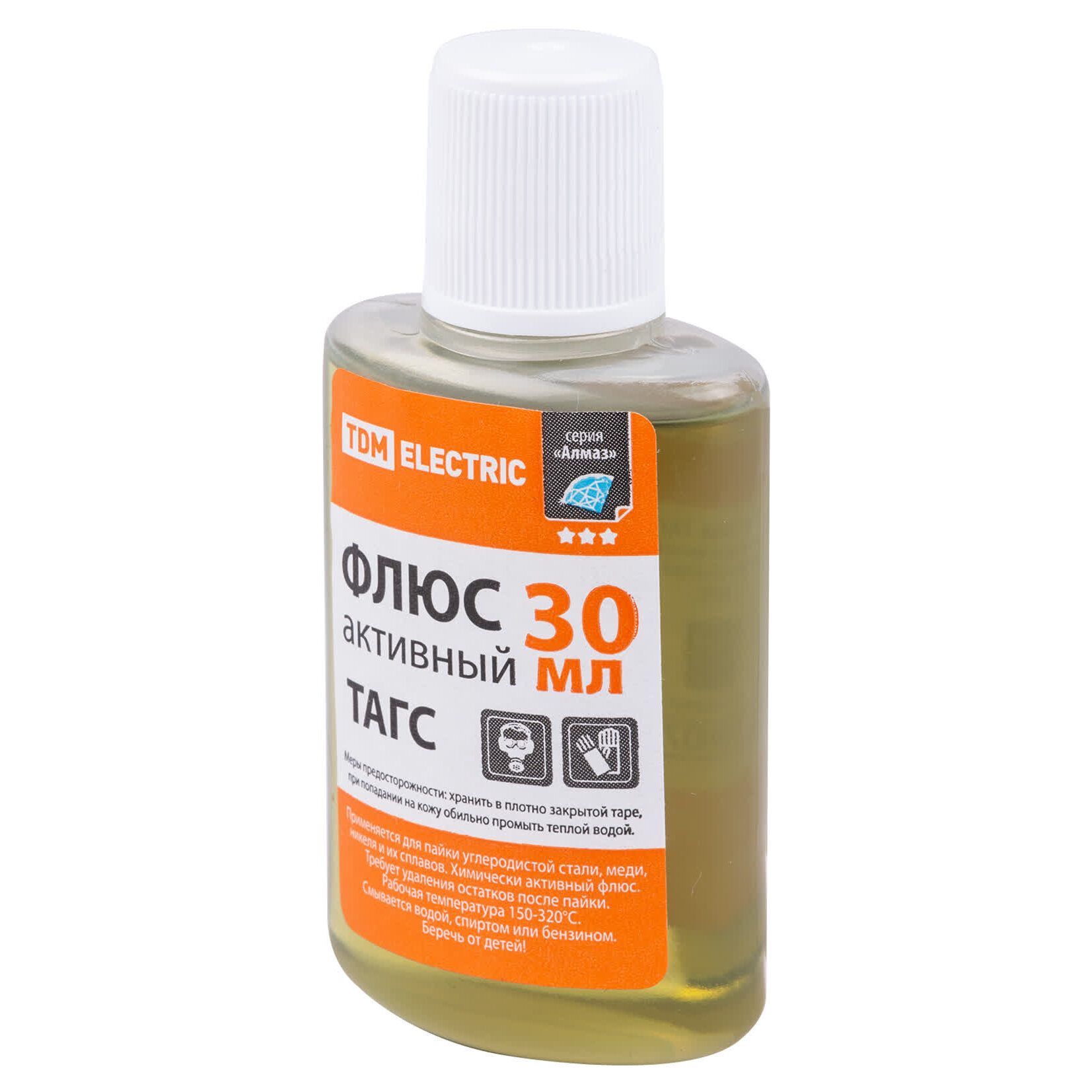 Флюс активный тагс, глицерин-анилиновый, 30 мл, серия "Алмаз", TDM SQ1025-0374 (30 шт.)