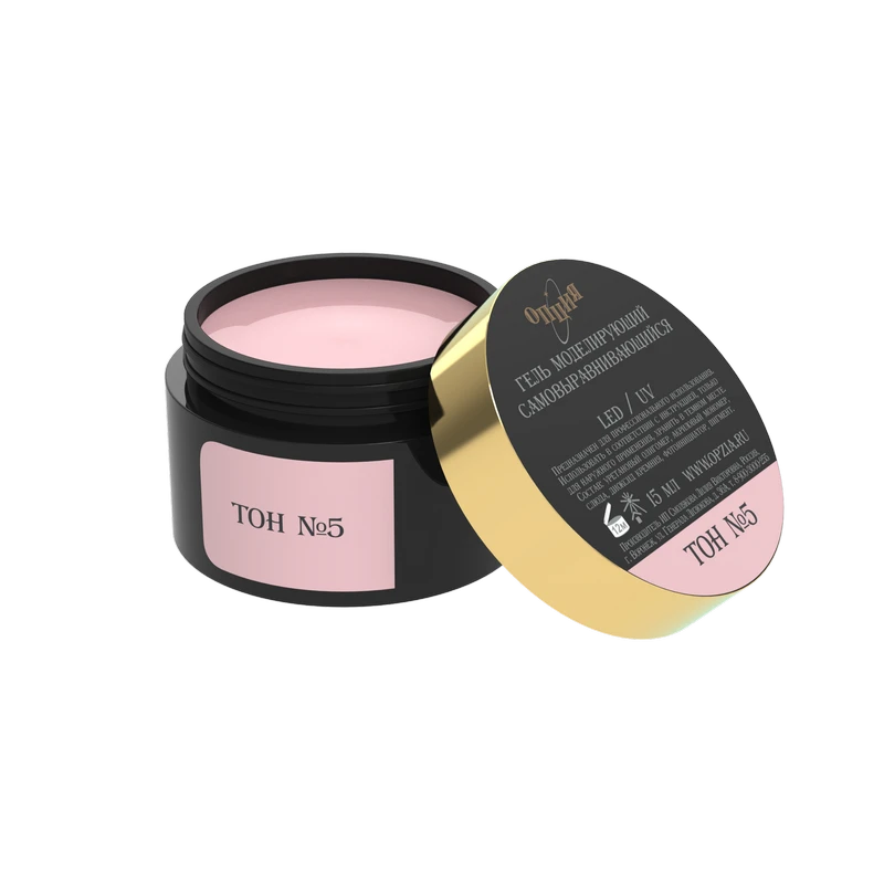 Опция камуфлирующий самовыравнивающийся гель молочно-розовый (холодный) Тон №5 15мл