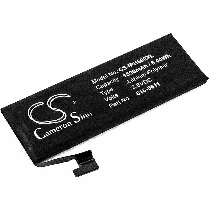 CS-IPH500XL Категория Мобильный телефон, смартфон батарея Подходит для бренда Эппл Подходит модель A1428, A1429, iPhone 5, iPhone 5 16GB 1590mAh / 6.04WhmAh 3.8V