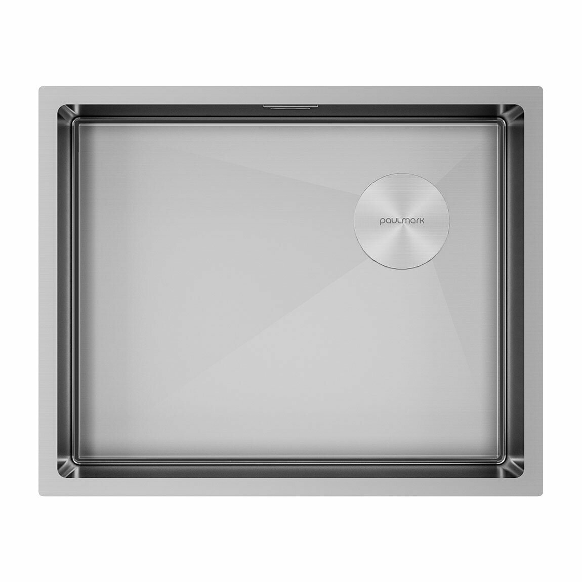 Кухонная мойка Paulmark NEXT-SKEW 54 UNI PM885444-BS брашированная сталь Нержавеющая сталь