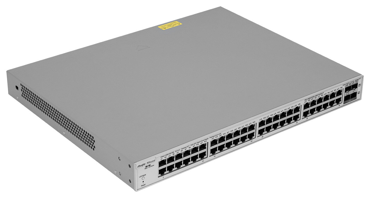 Коммутатор Ruijie Reyee RG-NBS3200-48GT4XS 48х10/100/1000Base-T PoE+ 4хSFP+10G