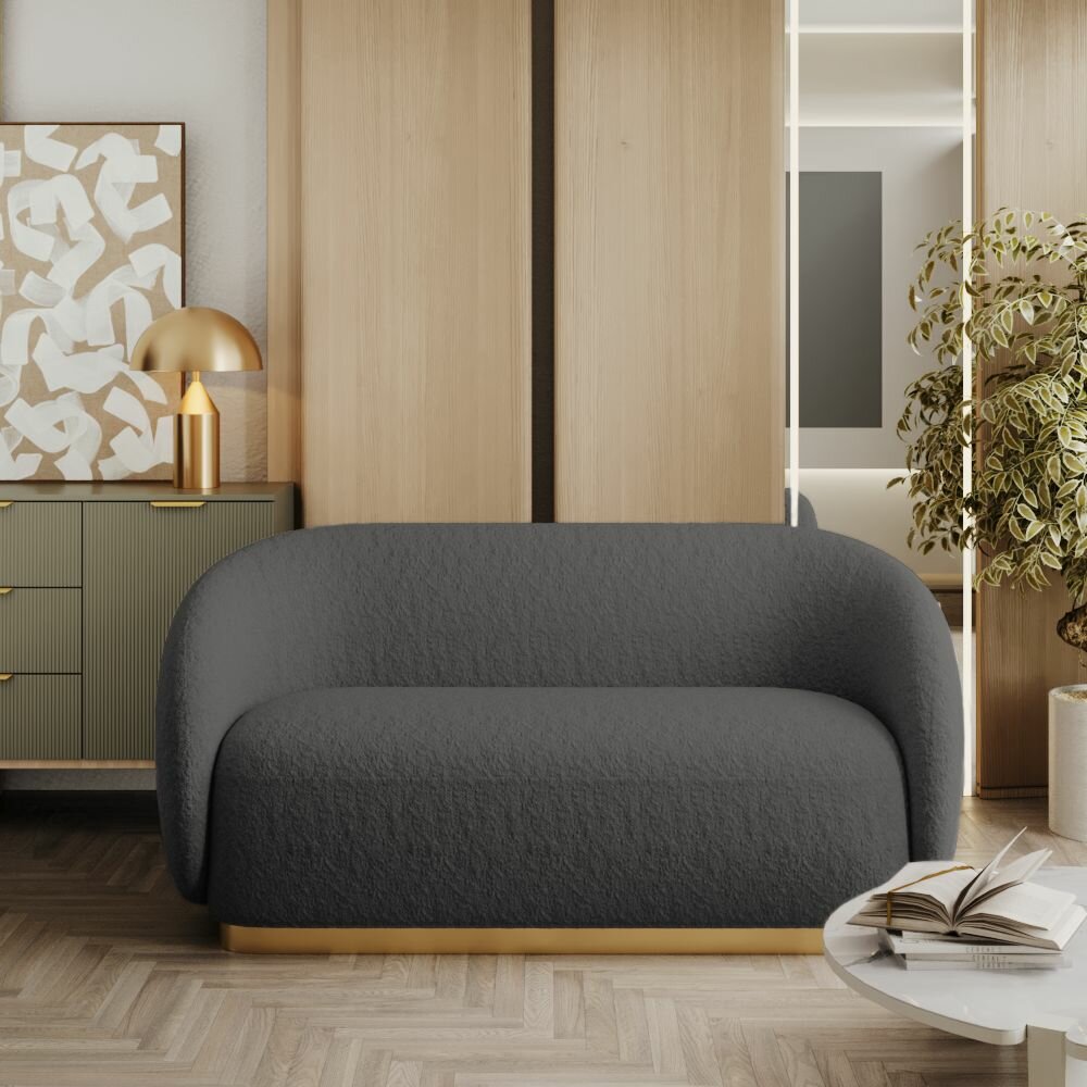 Диван в современном стиле ZAFFIRO прямой 142 см BRAVO ARBEN цвет GRAFIT