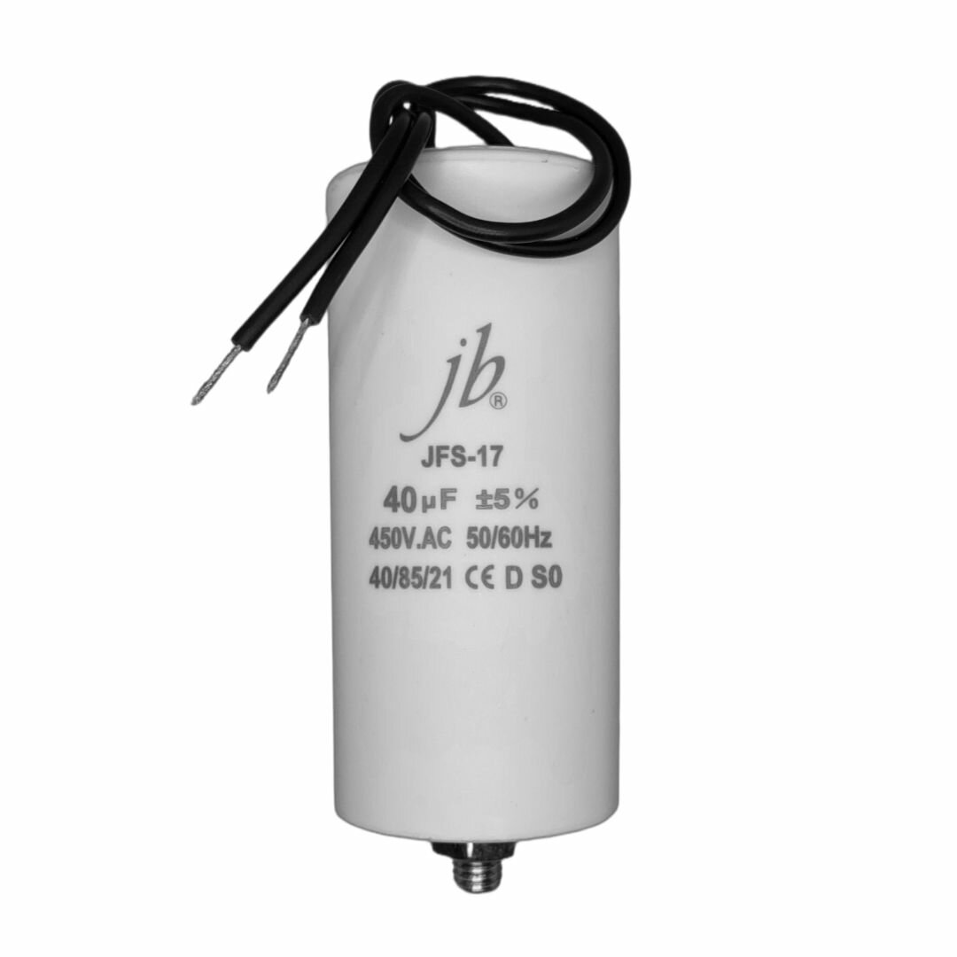 40мкФ, 450В, 5%, 45х98, JFS-17 (CBB60-G) (гибкие выводы+болт), Конденсатор пусковой