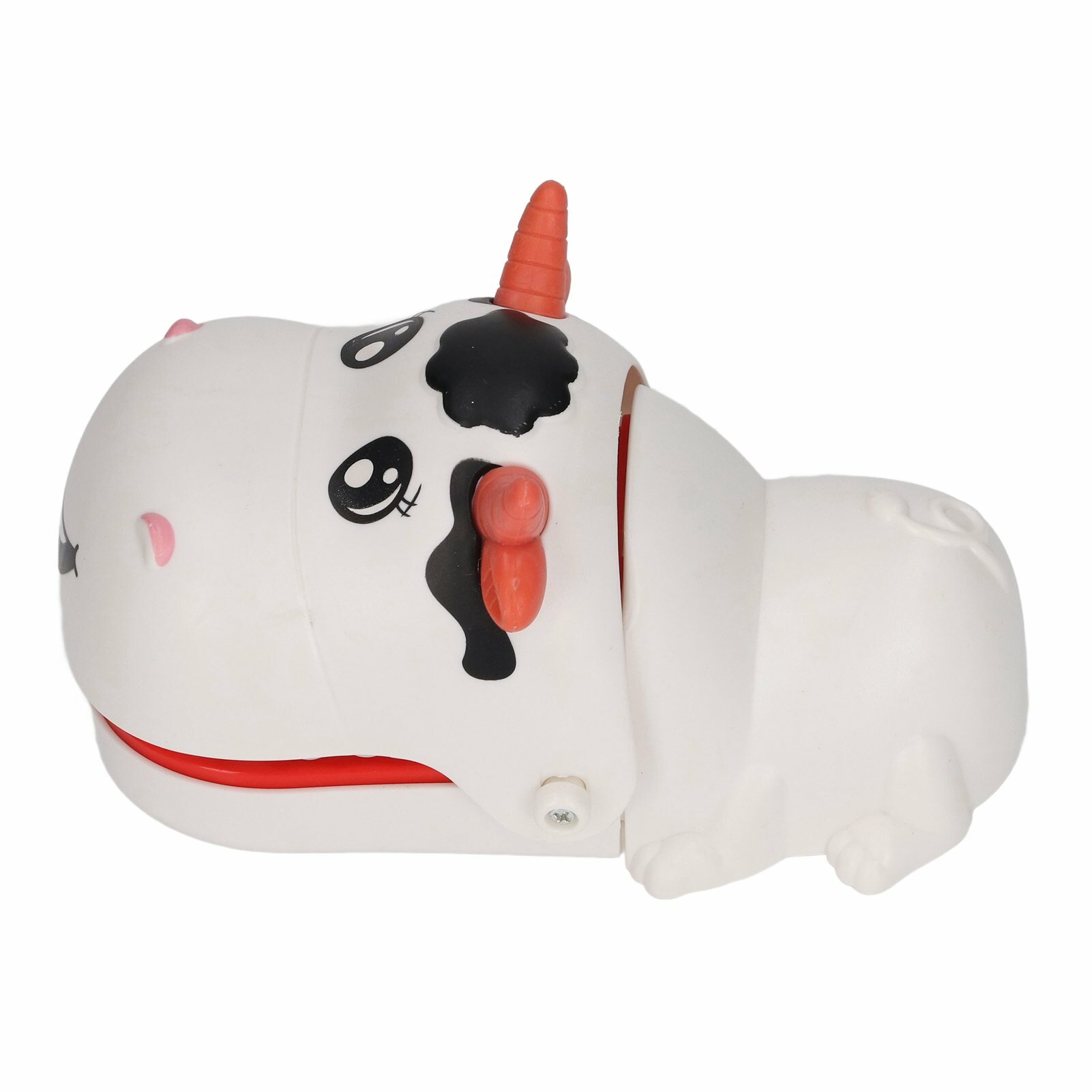 Игрушка Зубы Корова Форма Нажми Зубы Вниз Трюк Интерактивная Укусить Палец Детская Праздник Белый 1 Шт Пластик
