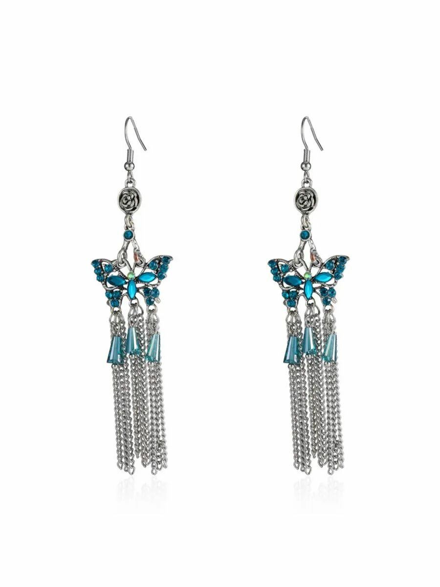 Серьги, искусственный камень