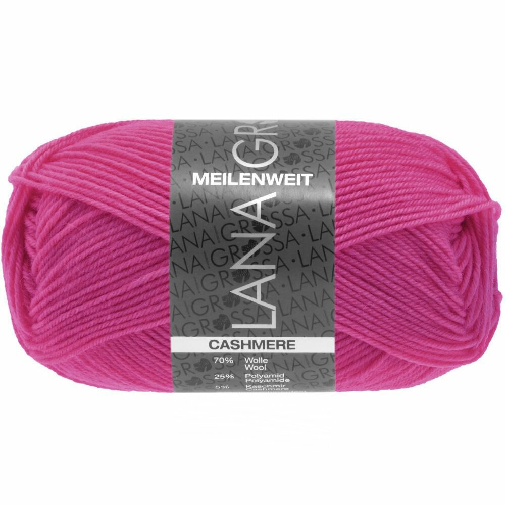 Носочная пряжа Lana Grossa Cashmere MW 50 (58 Pink) 1 моток 50 г/210 м