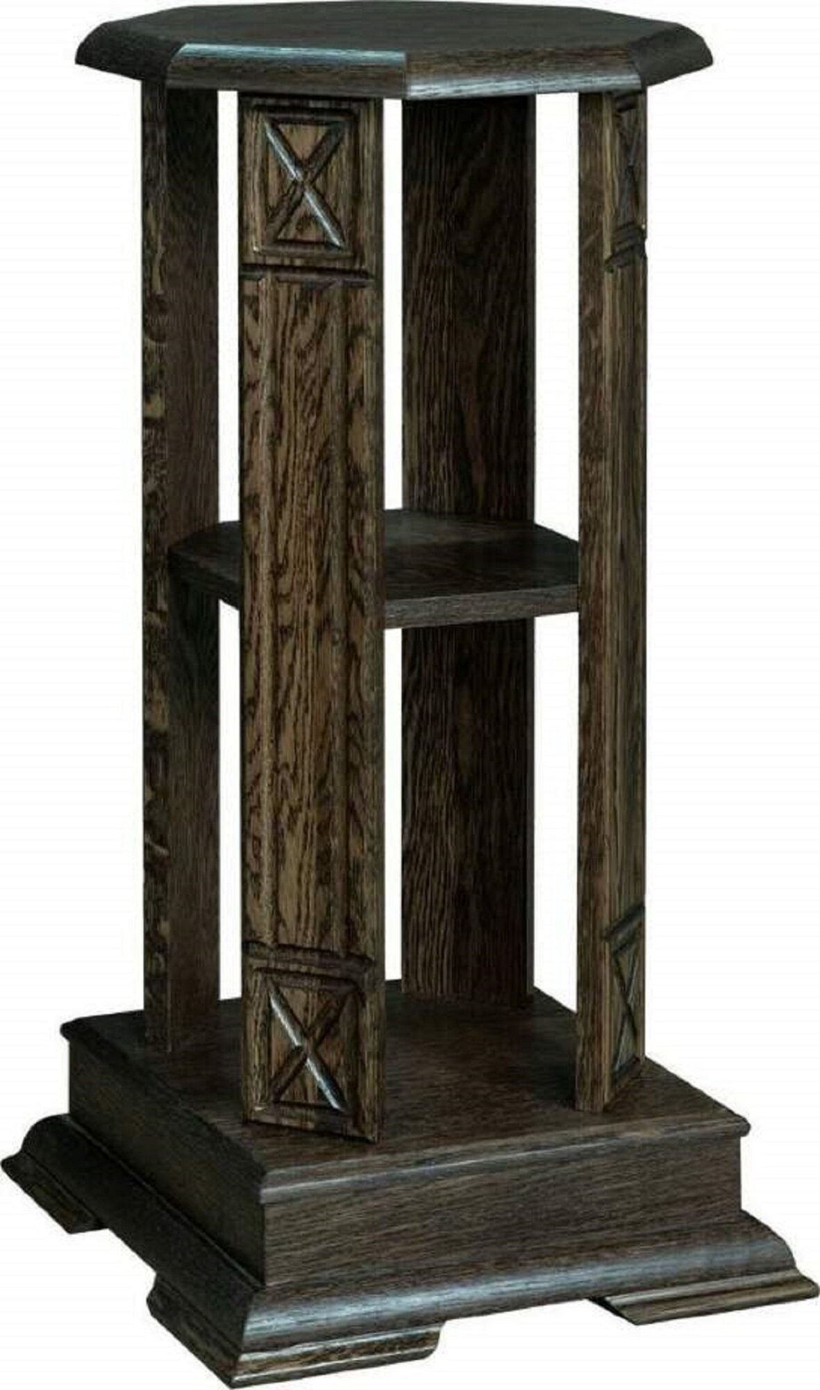 Декоративная подставка ммк-древ, Верди Люкс, 35*35*80 см, венге 3.