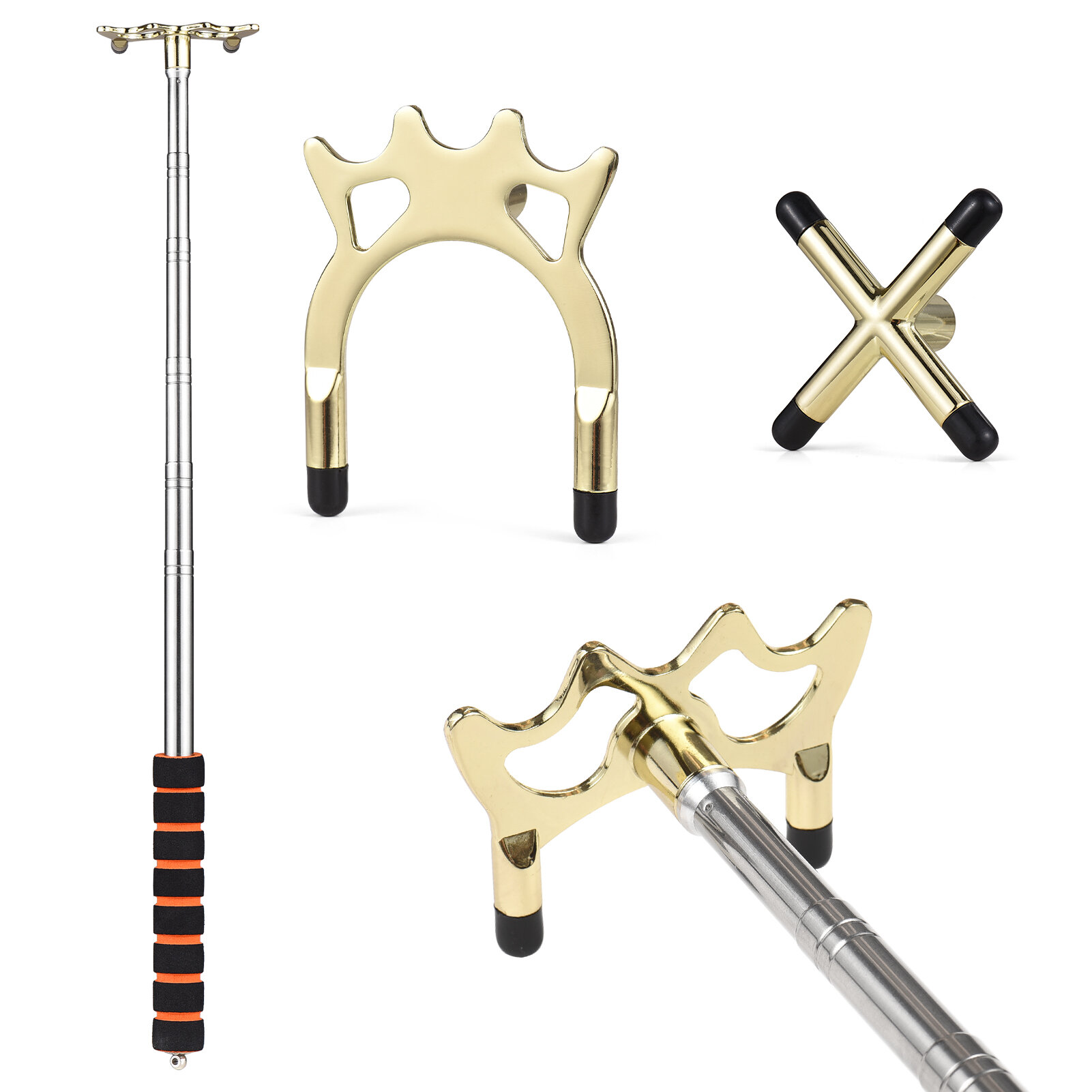 Выдвижной бильярдный кий, мостовой кий, бильярдный кий, бильярдный кий, бильярдный кий с 3 съемными латунными головками моста