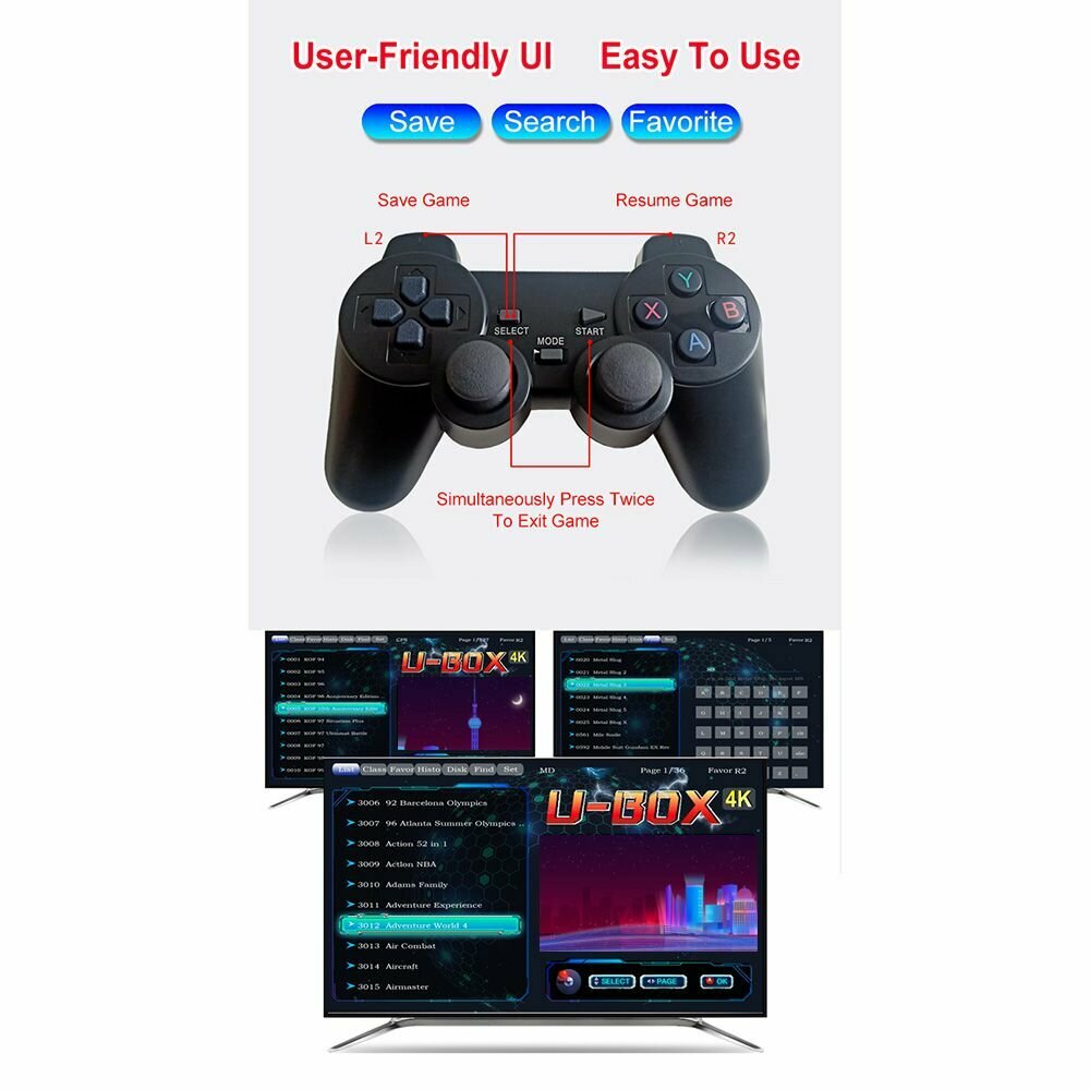 M8 Wireless 2.4G HD Arcade PS1 Домашняя ТВ Мини-игровая консоль