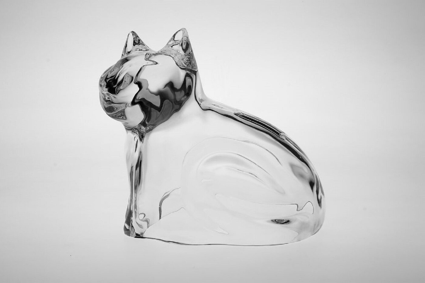 Копилка "Кошка", 17,5 см, хрусталь, Crystal Bohemia / БПХ517