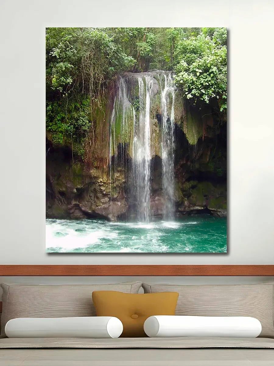 Картина "Водопад Кавасан", интерьерная 30х40см 1шт.