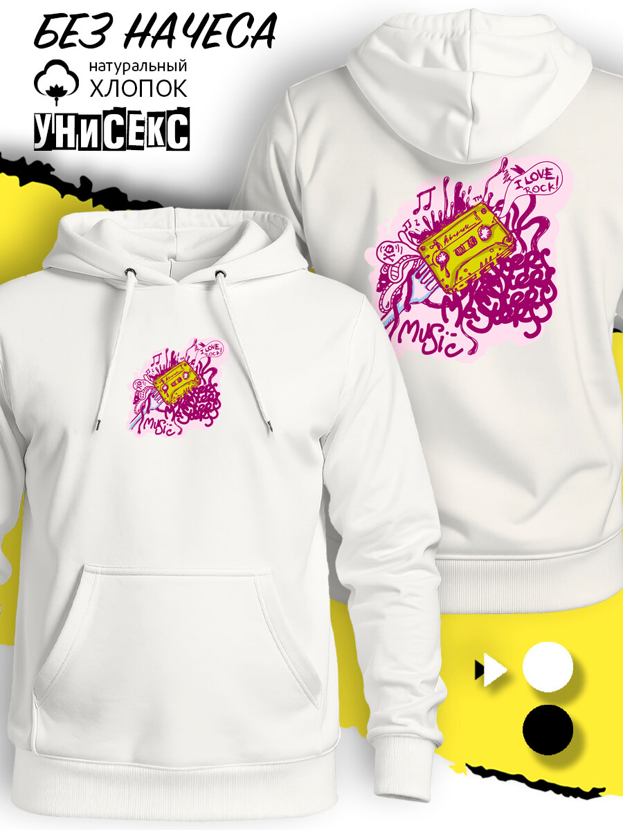 Худи Толстовка свитшот рок с кассетой